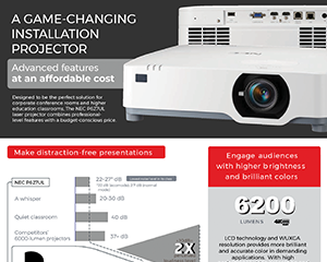 A Game-changing Installation Projector - Infographics | Sharp for business