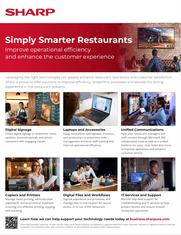 Simply Smarter Restaurants - Guides | Sharp for business