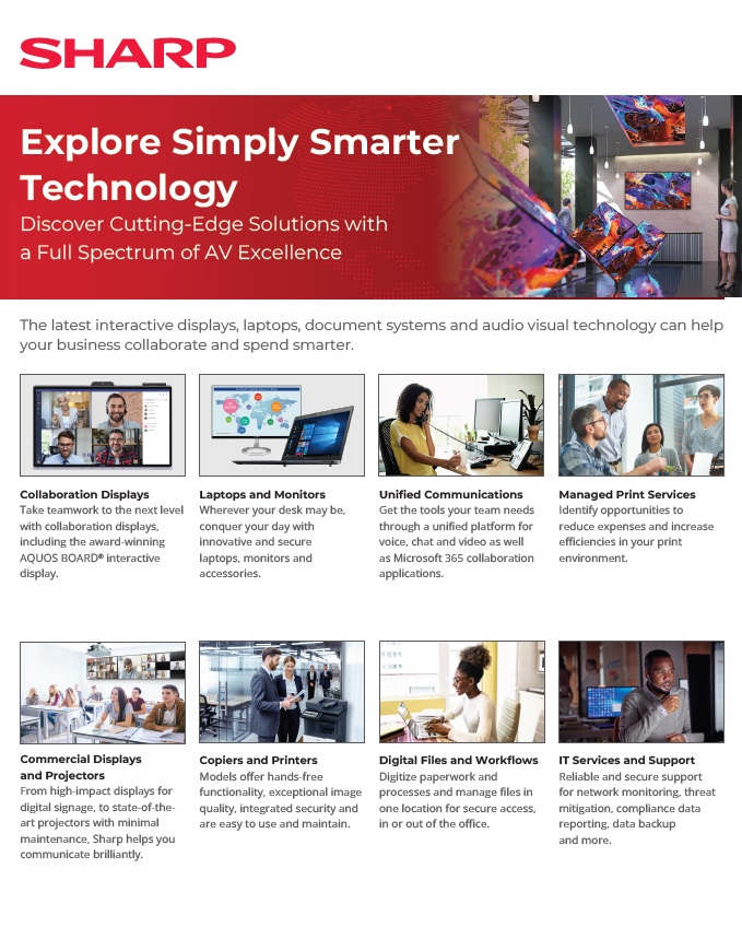 Cutting-Edge Solutions with a Full Spectrum of AV Excellence - Guides | Sharp for business