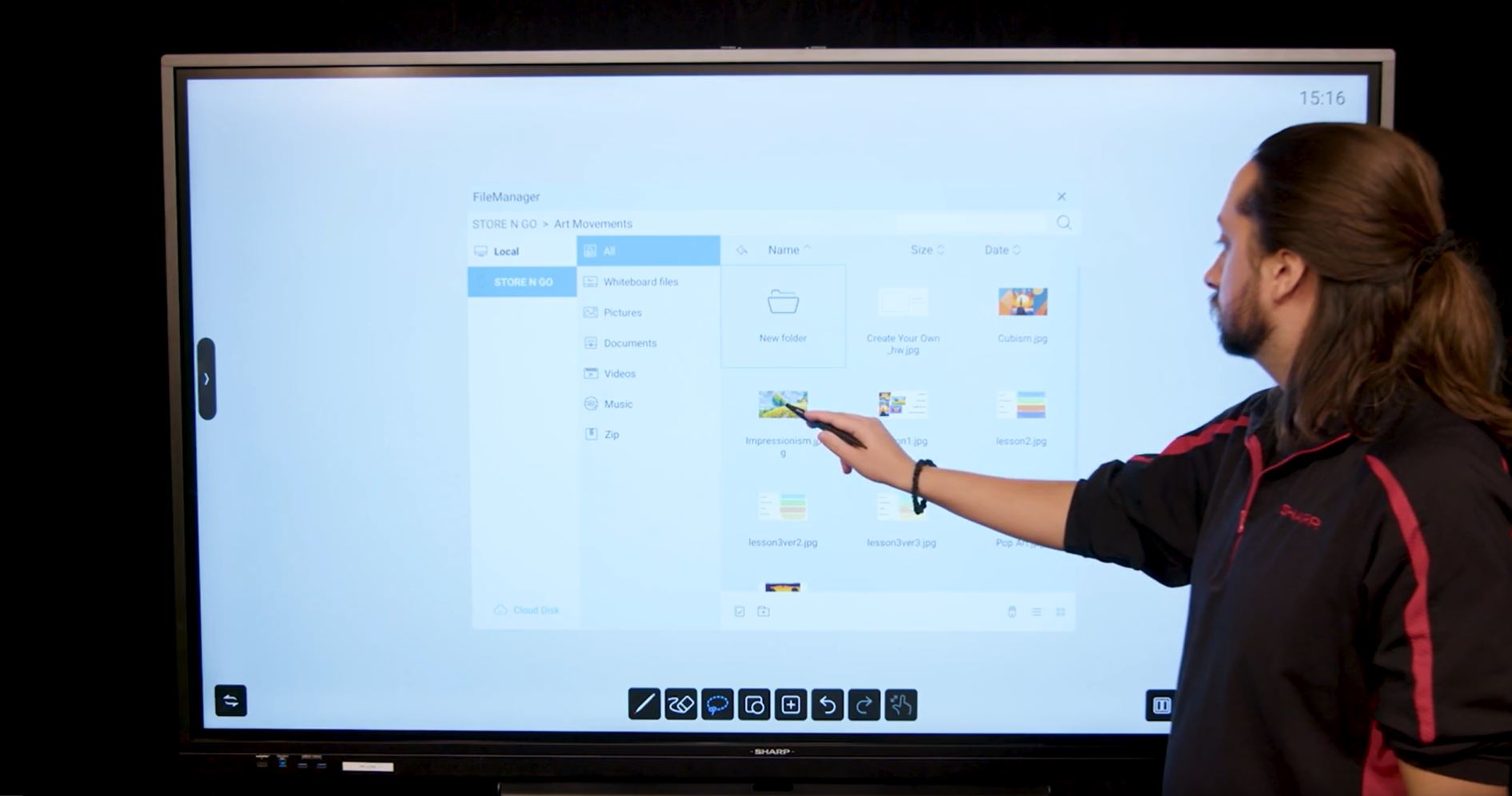 PN-LC Series AQUOS BOARD Collaboration Displays: Overlay & Whiteboard ...