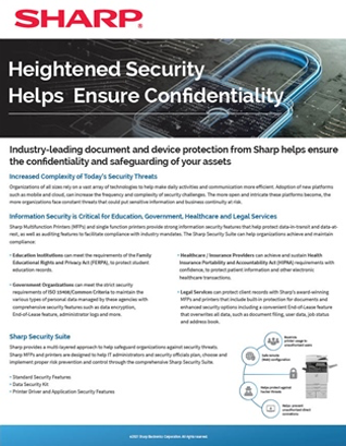 Heightened Security Helps Ensure Confidentiality - Guides | Sharp for ...