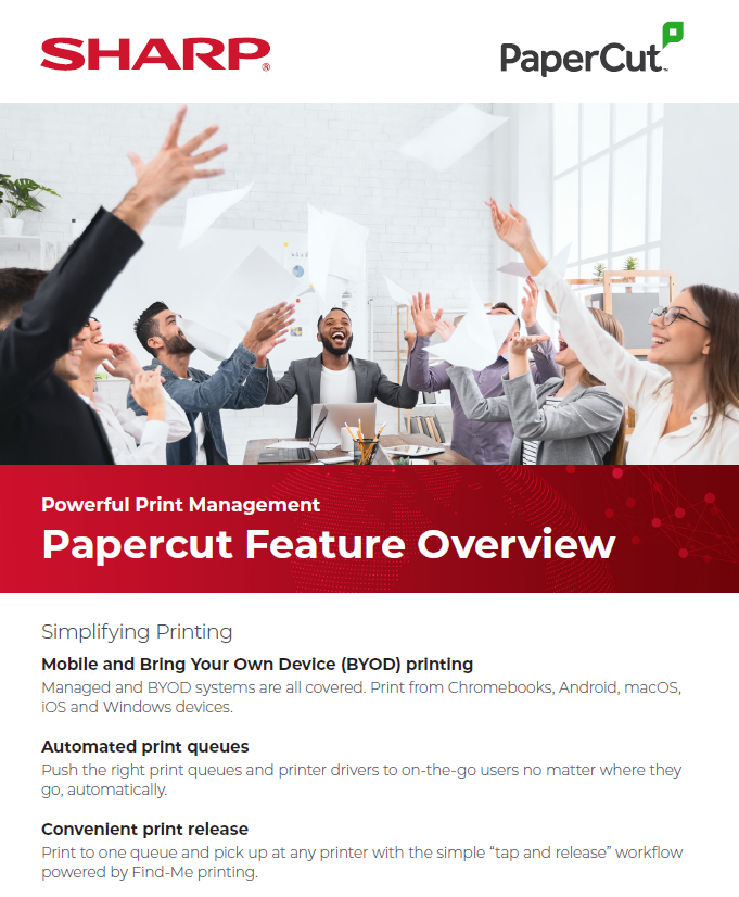 Print Management: PaperCut Feature Overview - Guides | Sharp for business