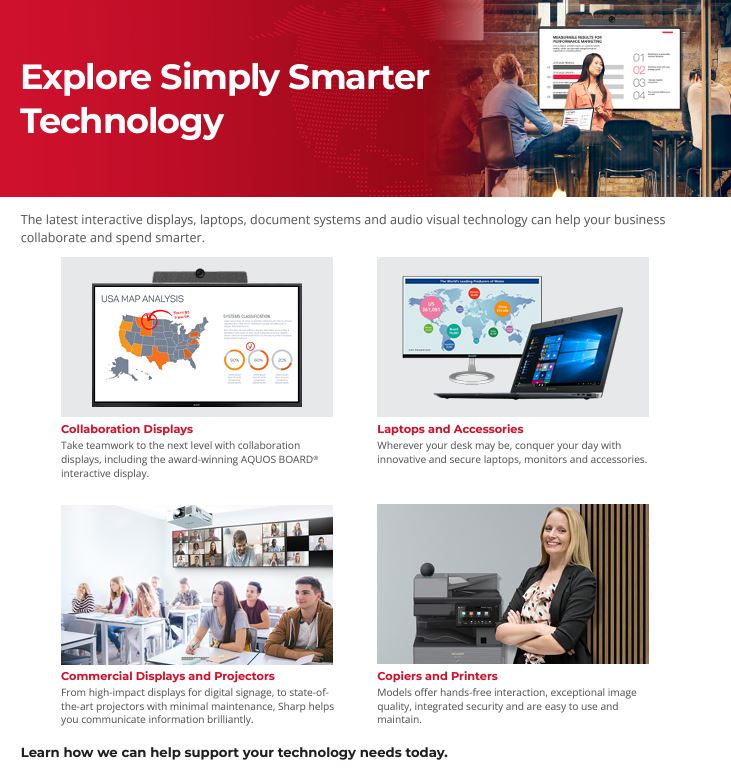Explore Simply Smarter Technology - Guides | Sharp for business