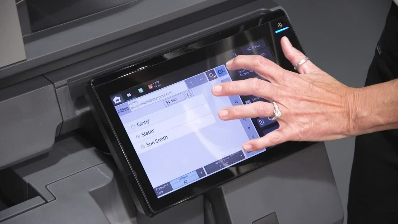 Business Card Scan - Copier Tutorials | Sharp for business