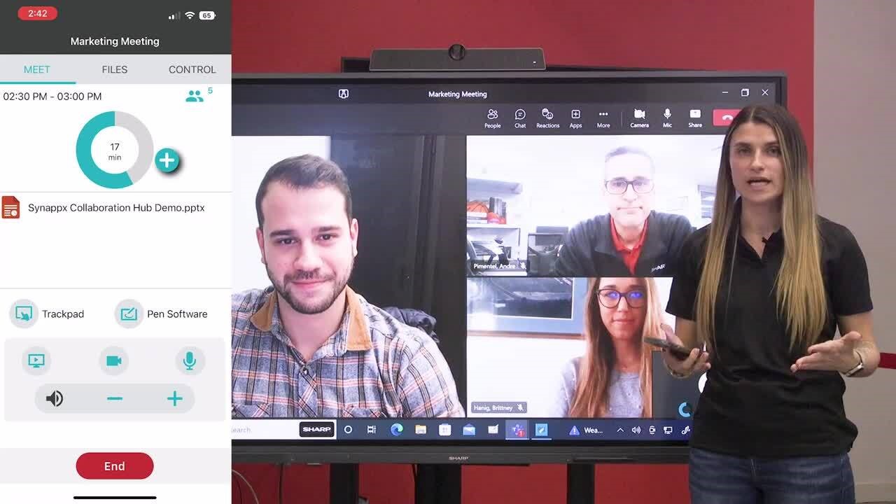 Synappx Collaboration Hub Experience - Demo - Videos | Sharp for business