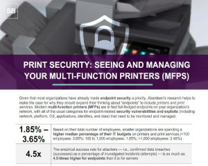 Print Security: Seeing and Managing Your Multifunction Printers (MFPs) - Infographics | Sharp ...