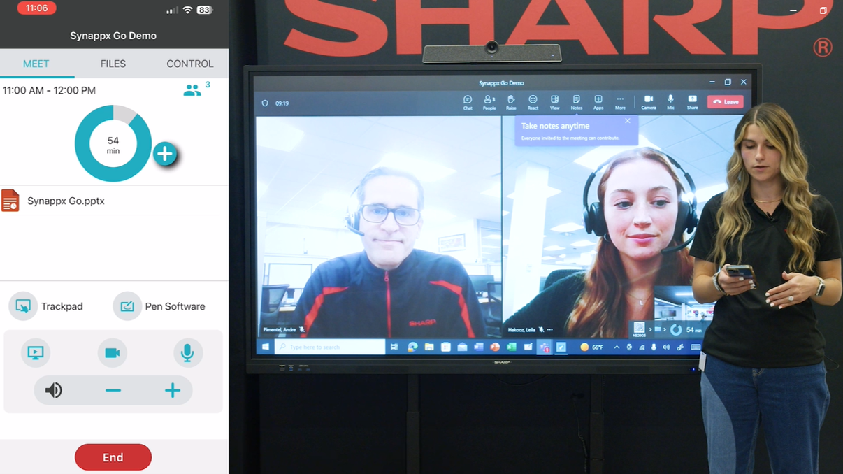 Synappx Go Collaboration: Mobile Experience Demo - Videos | Sharp for business