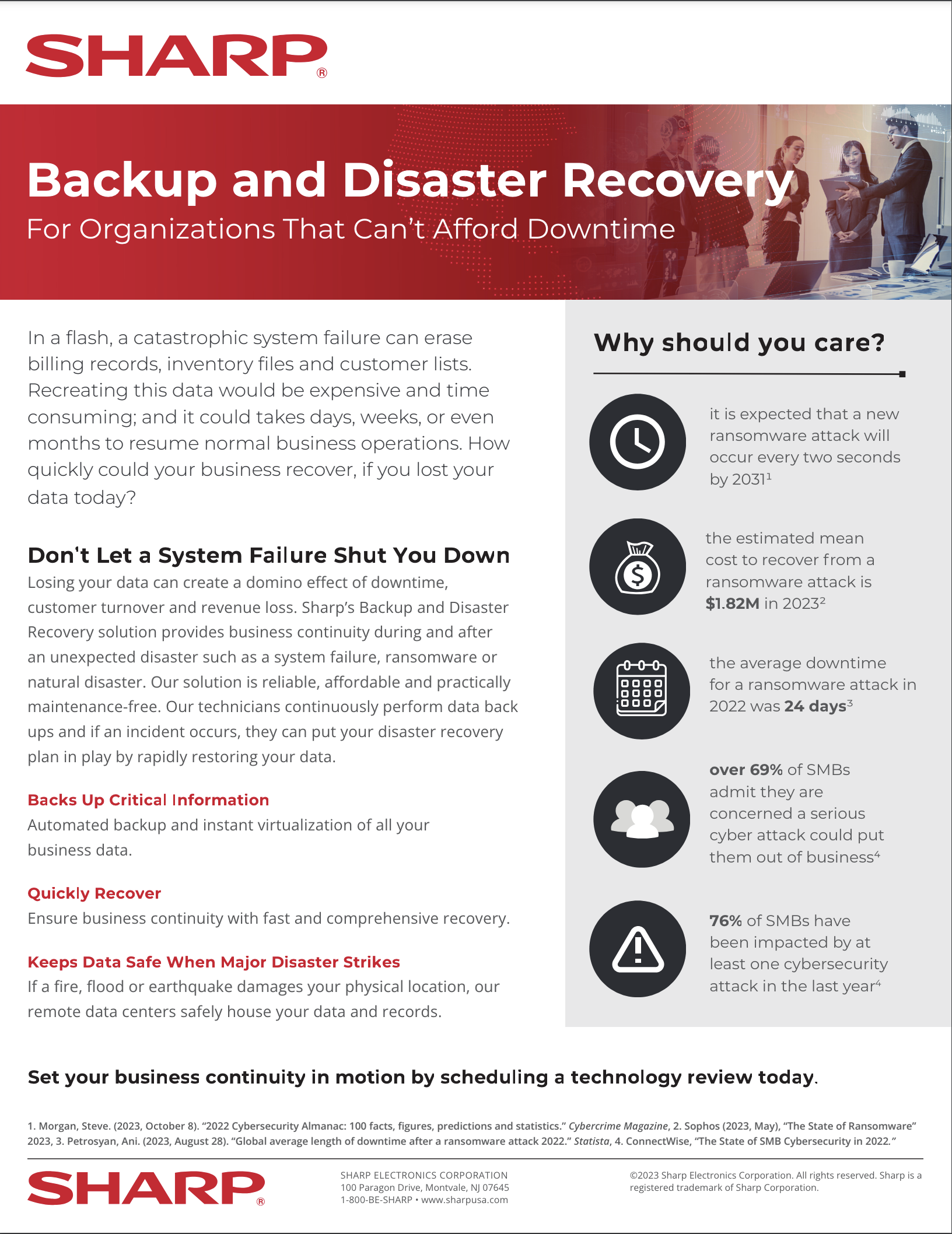 Backup and Disaster Recovery: Avoid Downtime - Guides | Sharp for business
