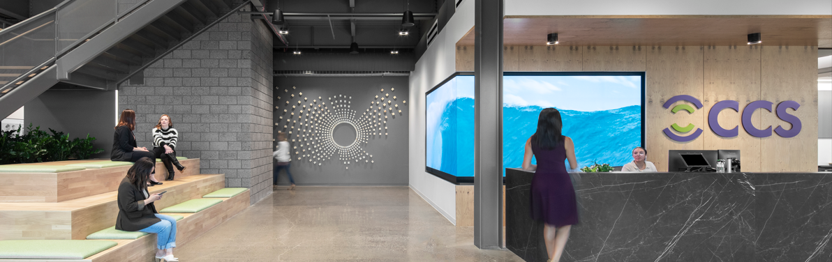 Creating CCS Headquarters' Lobby to be a Dynamic, Modern Environment ...