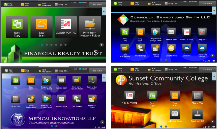Sharp for business | Multifunction Printers (MFP) | User Interface